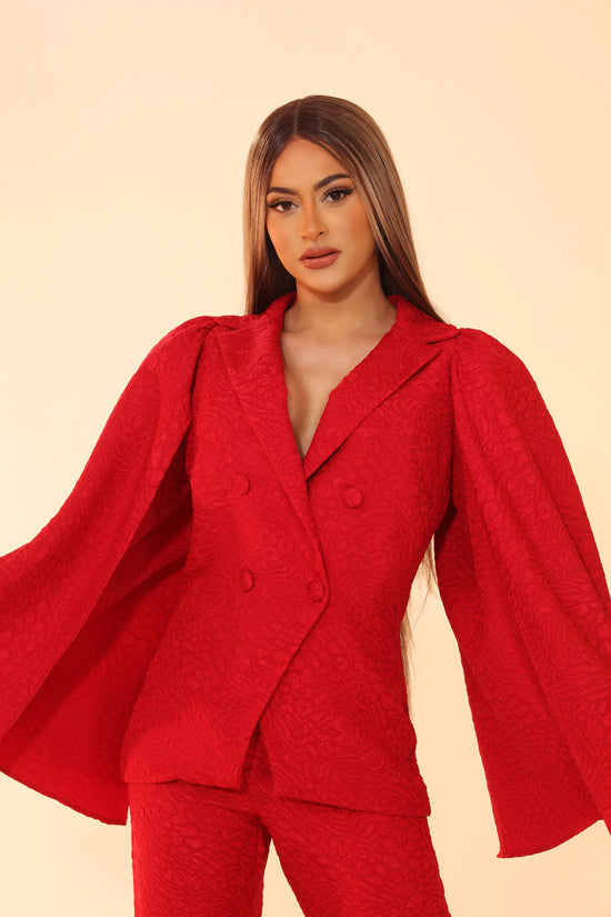 Made for Allure bell sleeve jacket and split pants suit set – Rubber Ducky